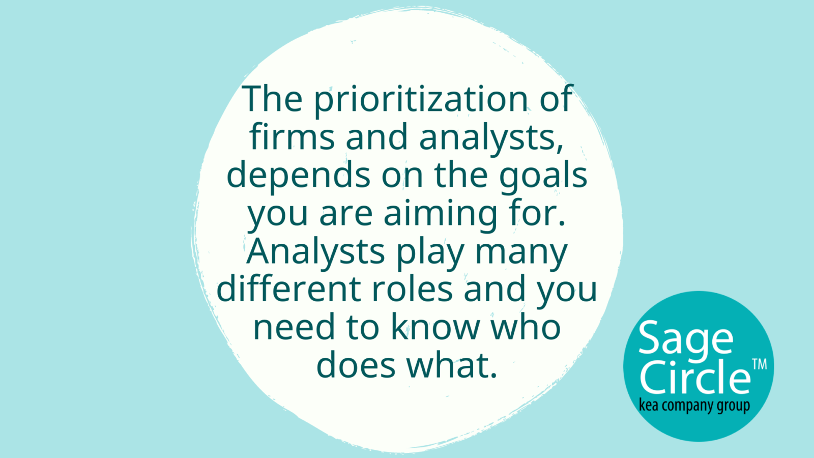 Robin Schaffer On Maximizing Analyst Relations – SageCircle